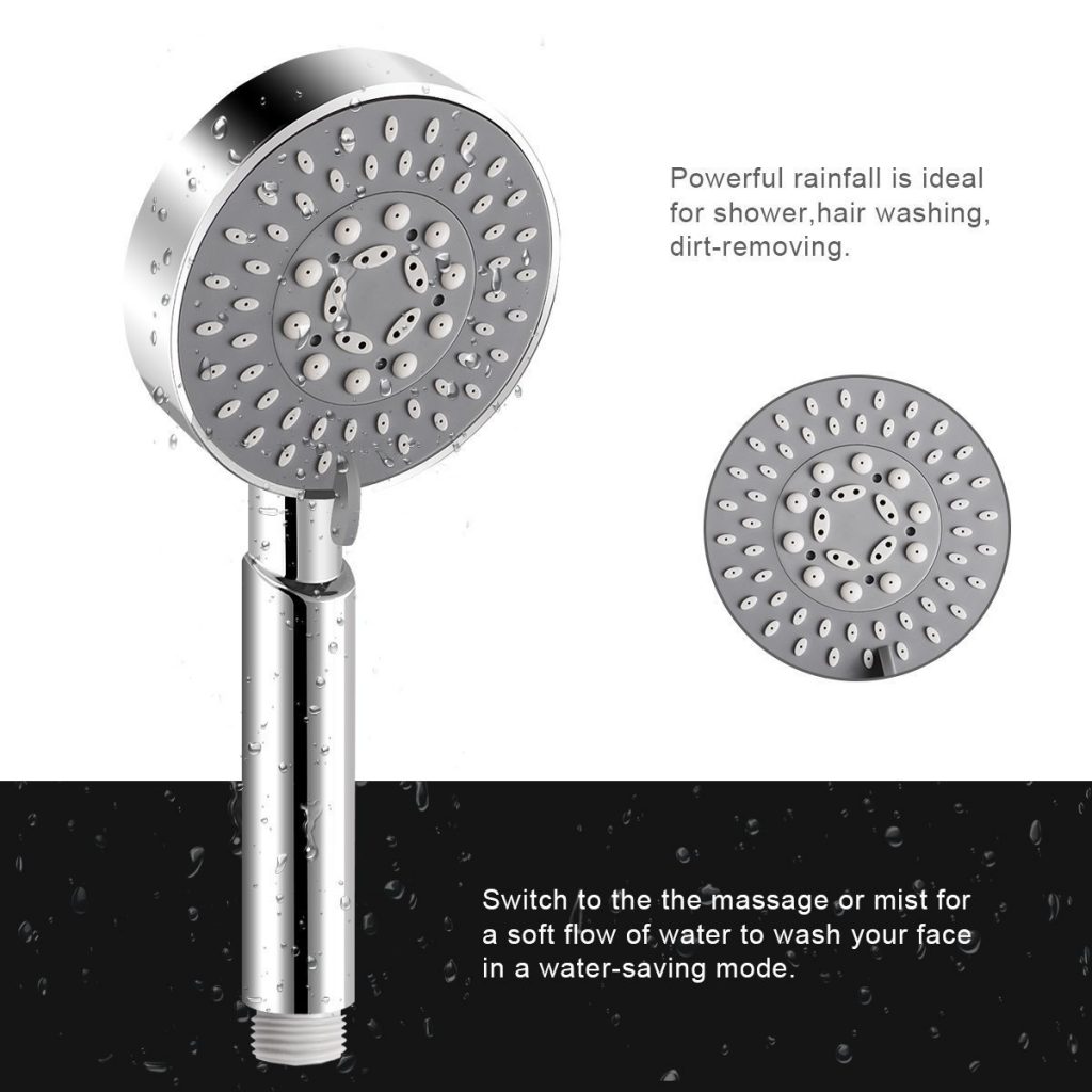 Shower Head with Hose, Shower Head Universal Fitting with Adjustable 5 ...